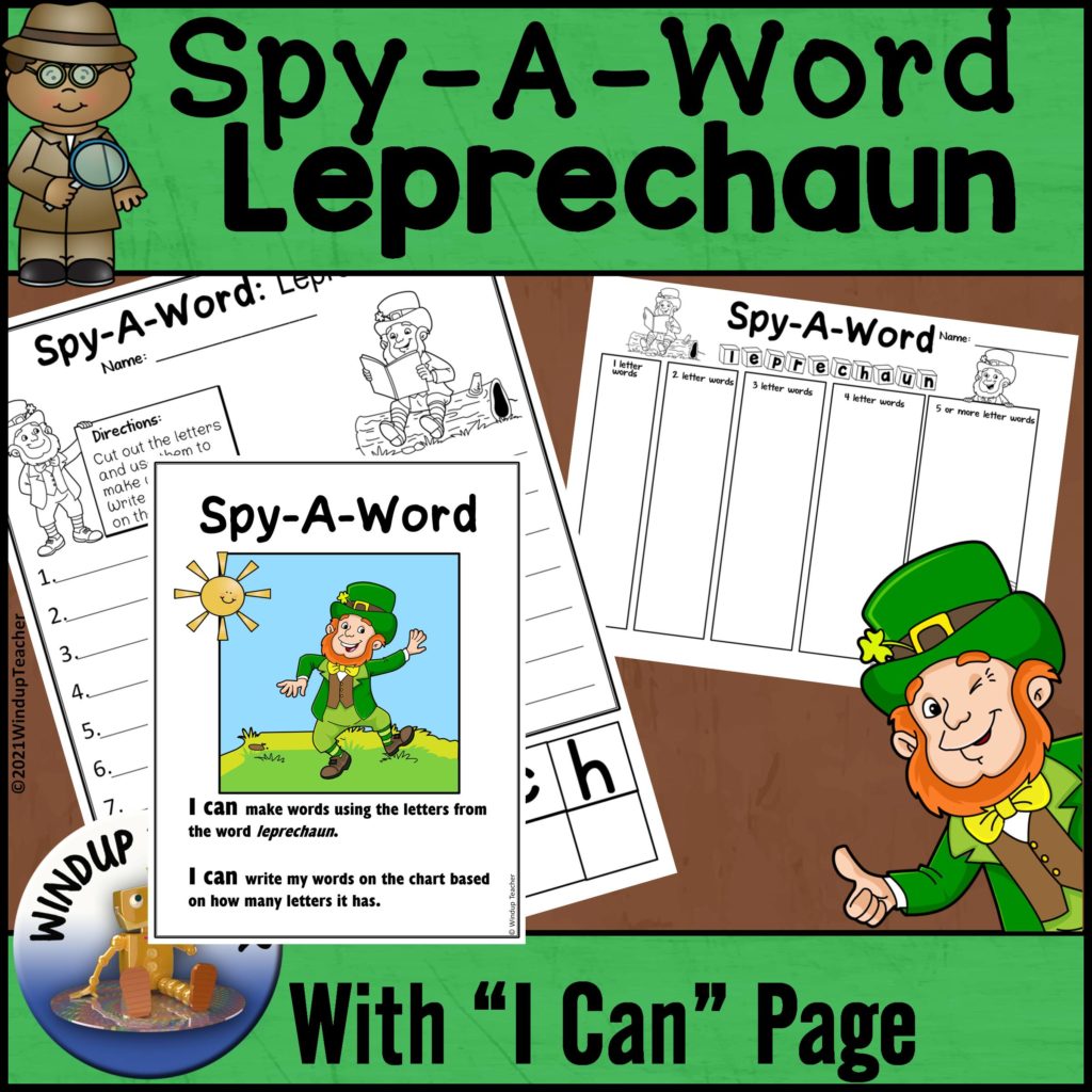 Leprechaun Word Activity | Word Work Center | Made By Teachers