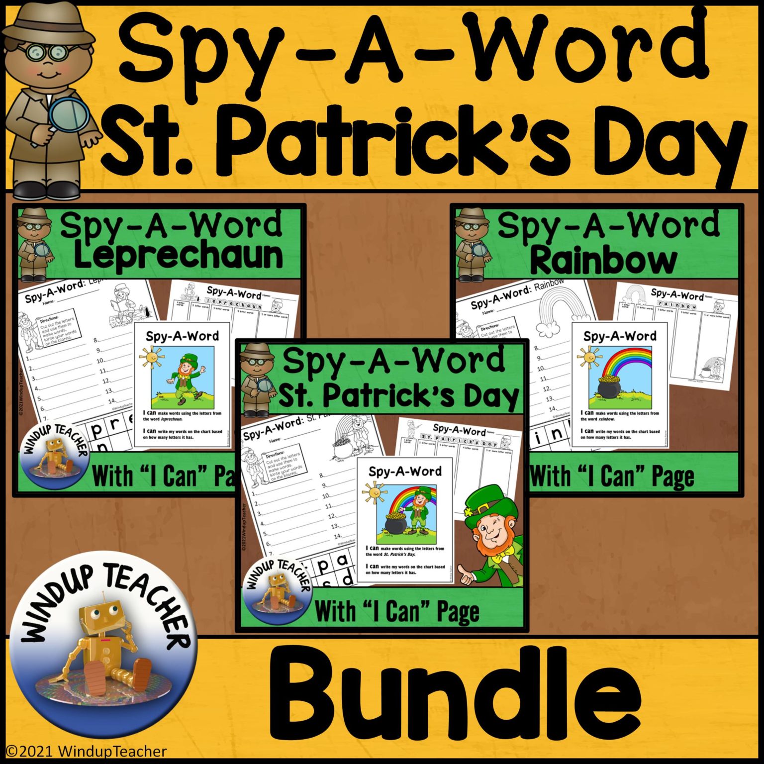 St. Patrick's Day Word Activity BUNDLE | Made By Teachers