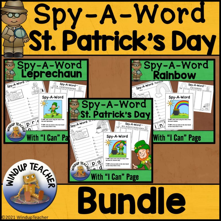 St. Patrick's Day Word Activity BUNDLE | Made By Teachers