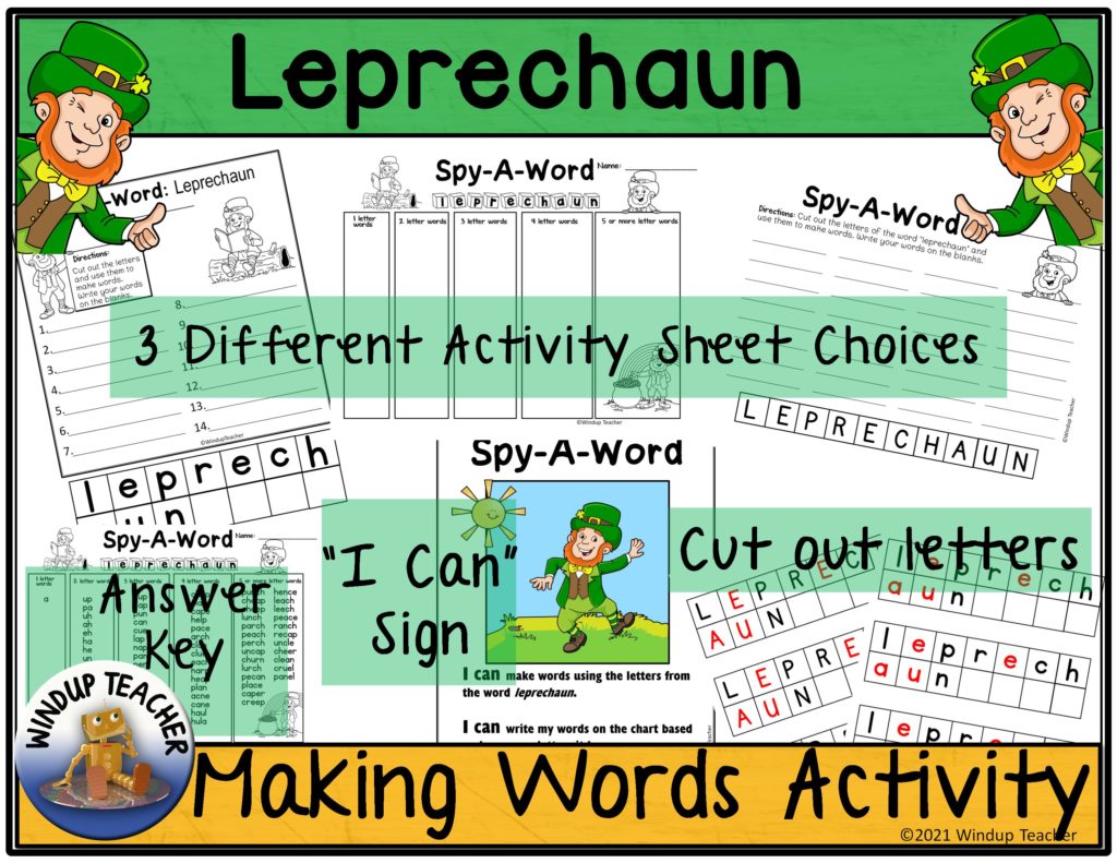 St. Patrick's Day Word Activity BUNDLE | Made By Teachers