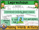 St. Patrick's Day Word Activity BUNDLE - Made By Teachers