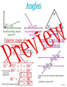 Angle Sum, Exterior Angles in Triangles & Parallel - Made By Teachers