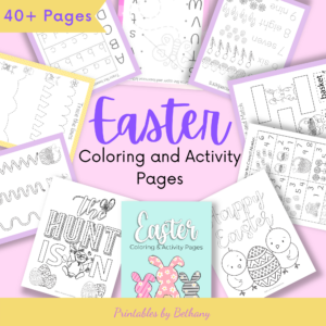 Easter Coloring & Activity Pages Cut Out Play Set - Made By Teachers