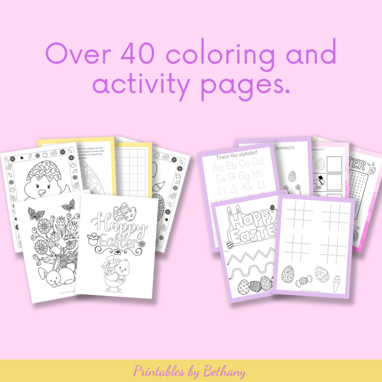 Easter Coloring & Activity Pages Cut Out Play Set - Made By Teachers
