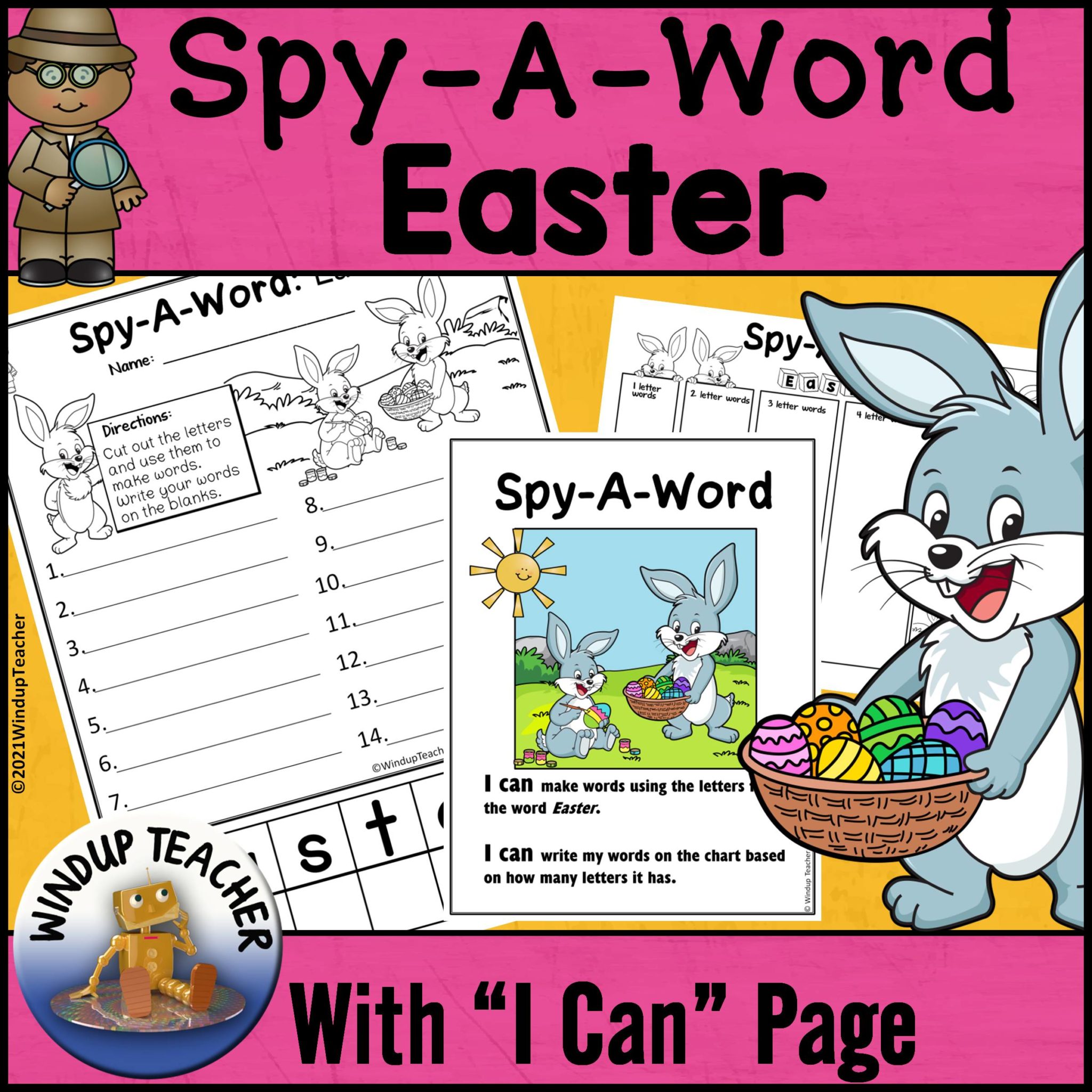 Easter Word Activity | Word Work Center | Made By Teachers