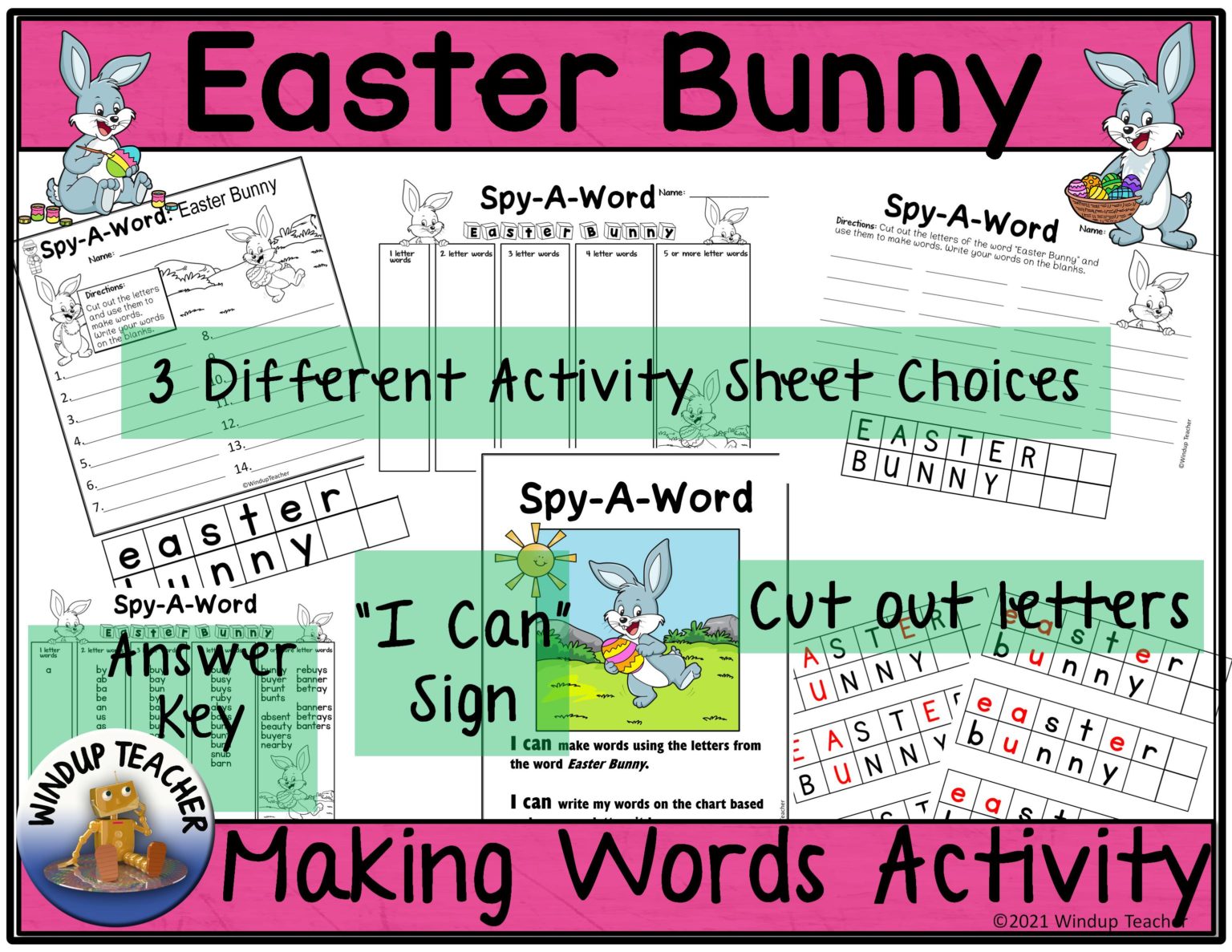 Easter Word Activity BUNDLE | Made By Teachers