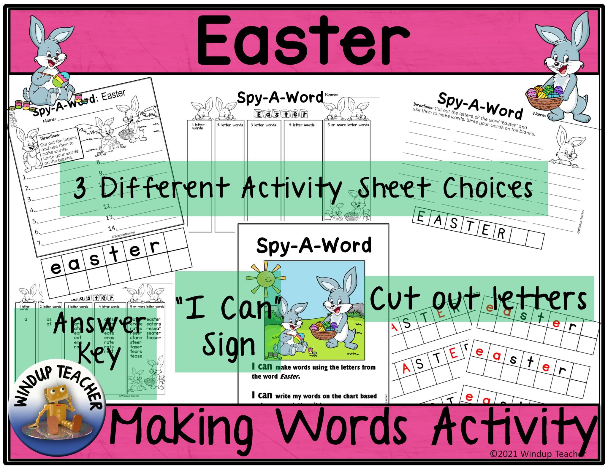 Easter Word Activity BUNDLE - Made By Teachers