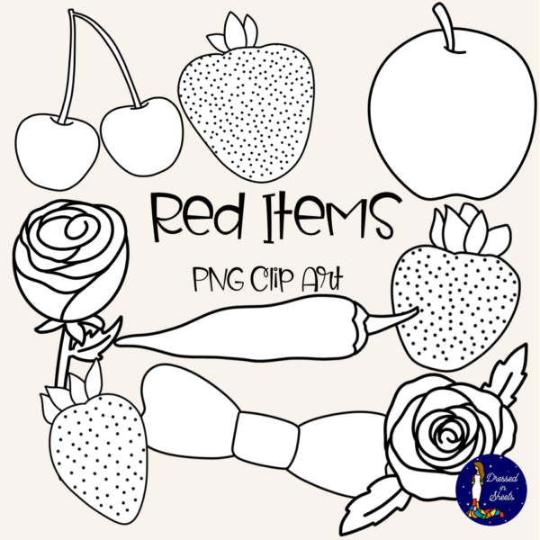 Red Items Clip Art | Made By Teachers