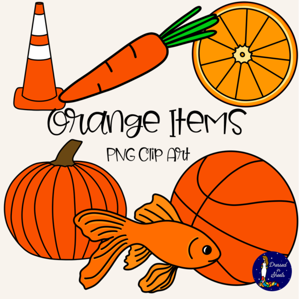 Orange Items Clip Art - Made By Teachers