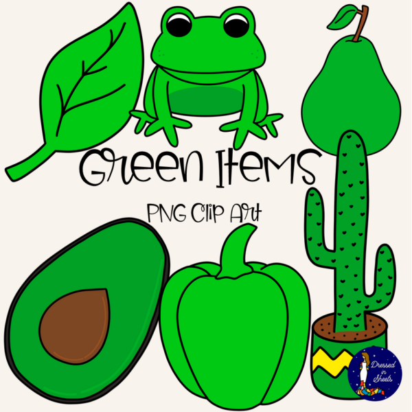 Green Items Clip Art - Made By Teachers