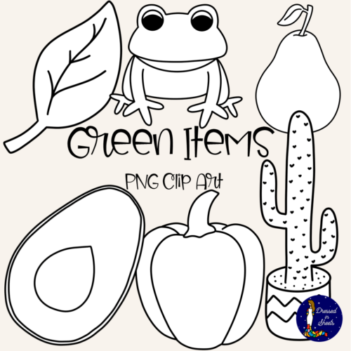 Green Items Clip Art - Made By Teachers
