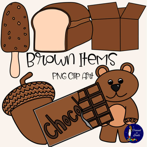 Brown Items Clip Art | Made By Teachers