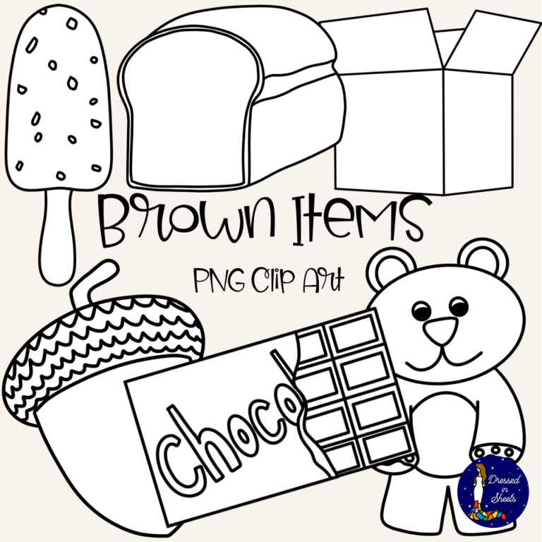 Brown Items Clip Art - Made By Teachers