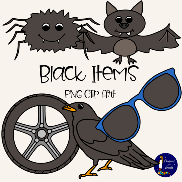 Black Items Clip Art - Made By Teachers