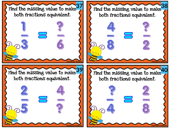 Fractions Task Cards | Comparing Fractions - Made By Teachers