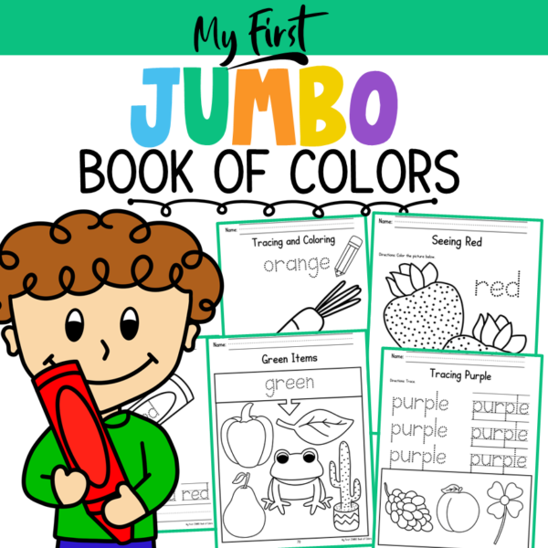 My First JUMBO Book of Colors | Made By Teachers