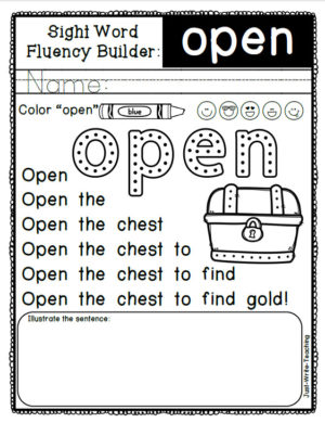 Sight Word Fluency Builders (Dolch First Grade) | Made By Teachers