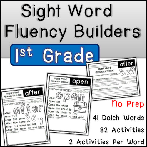 Sight Word Fluency Builders (Dolch First Grade) | Made By Teachers