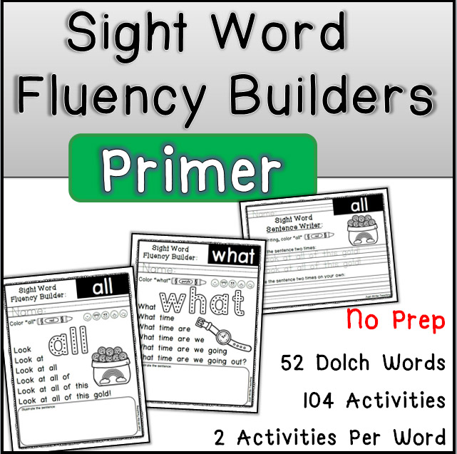 Sight Word Fluency Builders (Dolch Primer) | Made By Teachers