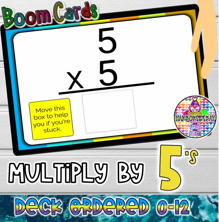 Multiplication Table of 5 (In order 0-12) | BOOM C | Made By Teachers