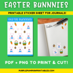 Digital + Printable Boy Easter Bunny Stickers | Made By Teachers