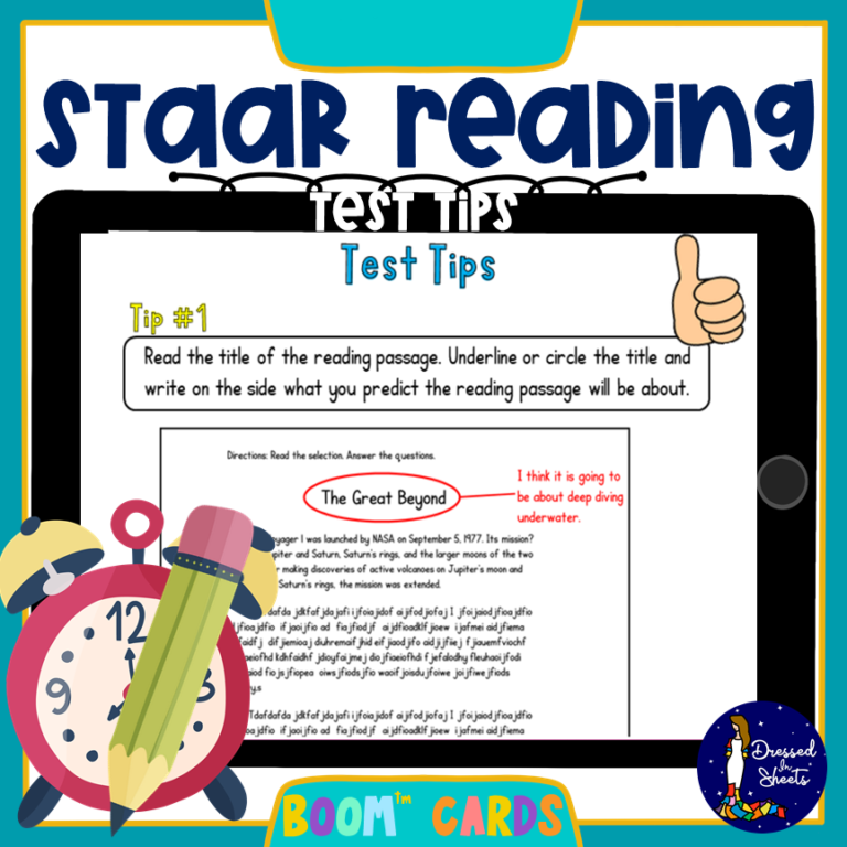 STAAR Reading Test Tips Made By Teachers