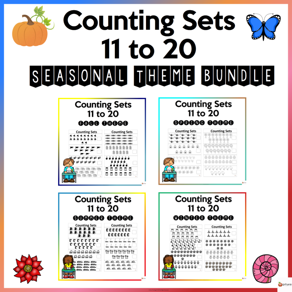 Counting Sets 11 to 20 Seasonal Theme Bundle | Made By Teachers