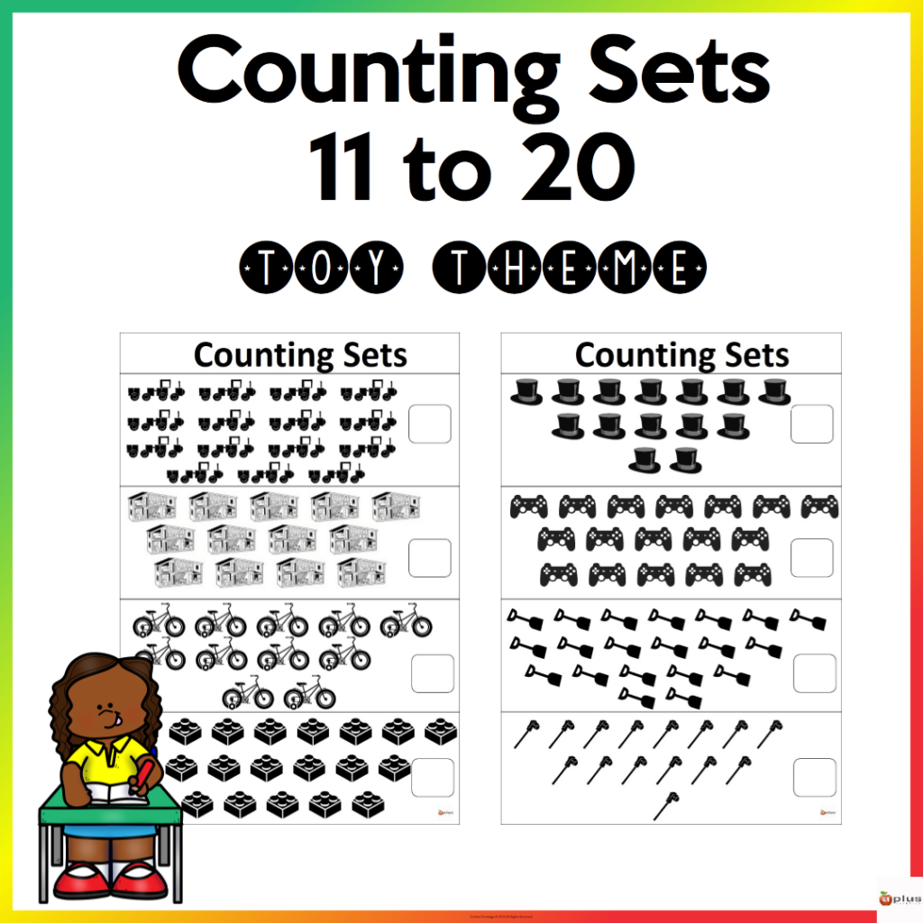 Counting Sets 11 to 20 Worksheets Toy Theme - Made By Teachers