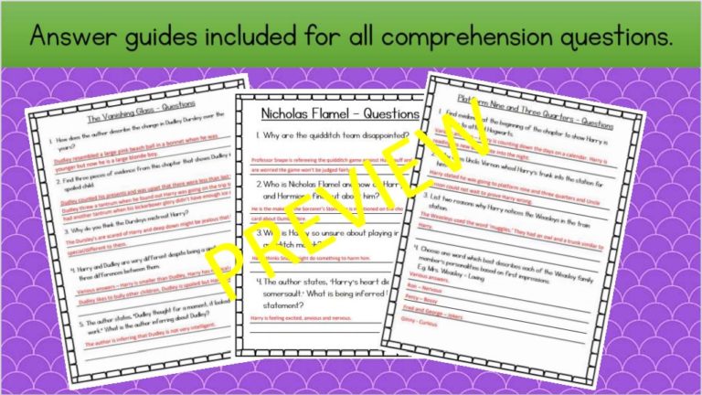 Harry Potter and the Sorcerer's Stone Novel Study - Made By Teachers