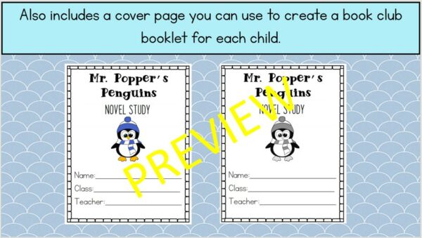 Mr. Popper's Penguins - Novel Study - Made By Teachers