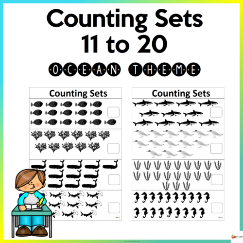 Counting Sets 11 to 20 Worksheets Ocean Theme | Made By Teachers