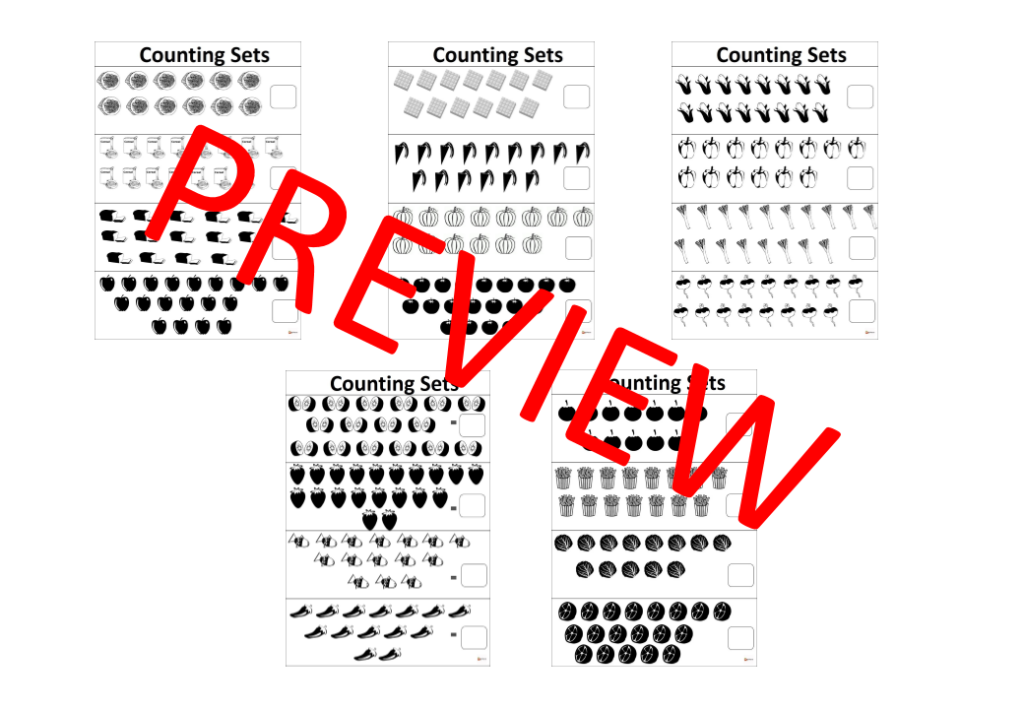 Counting Sets 11 to 20 Worksheets Food Theme | Made By Teachers