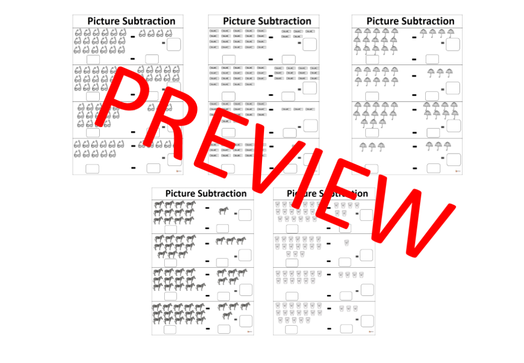 Picture Subtraction (Subtraction Up to 20) | Made By Teachers