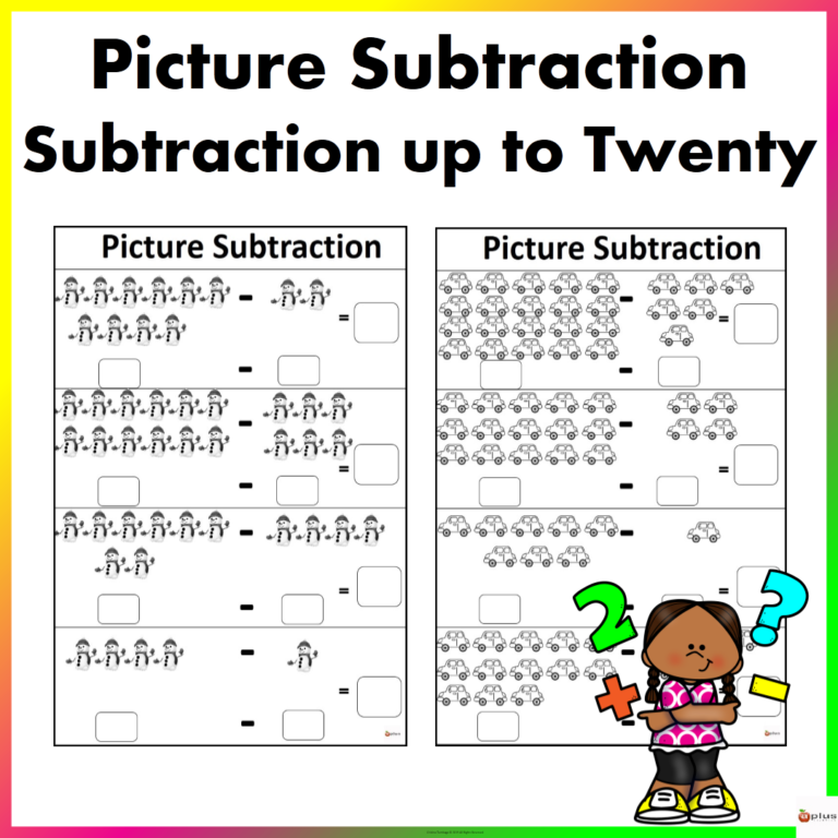 Picture Subtraction (Subtraction up to 20) | Made By Teachers