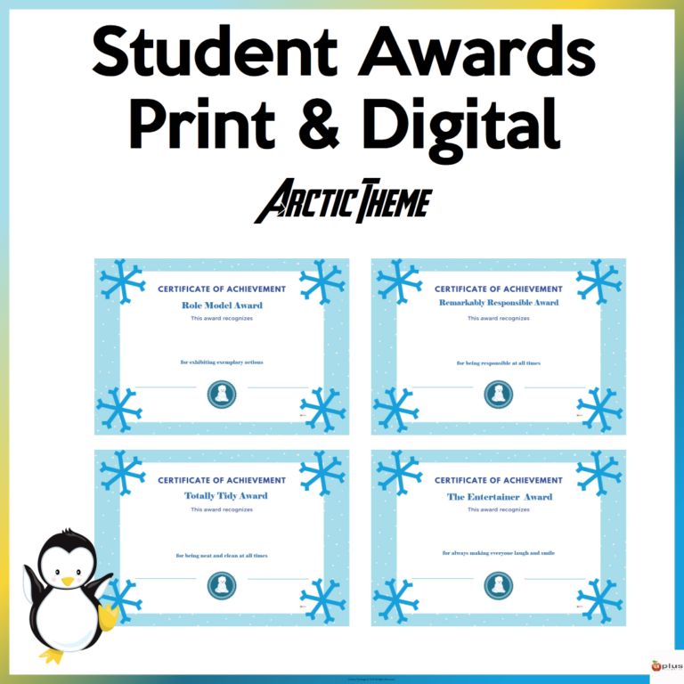 Editable Labels, Name Tags, and Student Awards Arctic Theme Bundle ...
