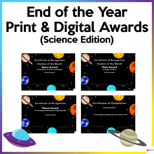 End of the Year Awards Science Theme | Made By Teachers