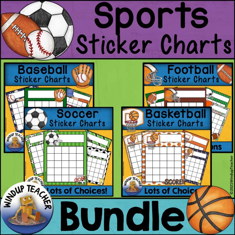 Sports Sticker Charts | BUNDLE - Made By Teachers