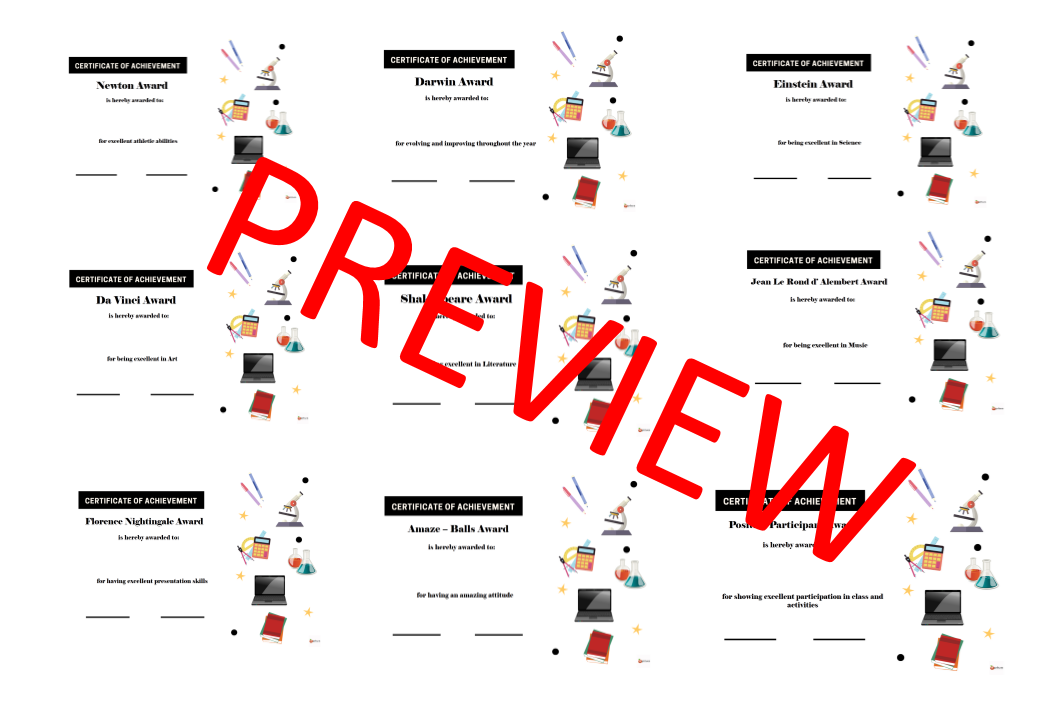 Editable Student Awards | Made By Teachers