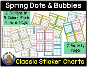 Spring Sticker Charts BUNDLE #2 CLASSIC LINE - Made By Teachers