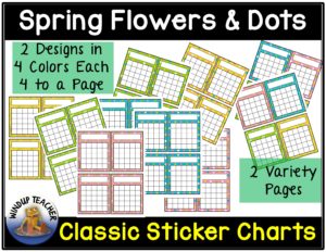 Spring Sticker Charts BUNDLE #2 CLASSIC LINE - Made By Teachers