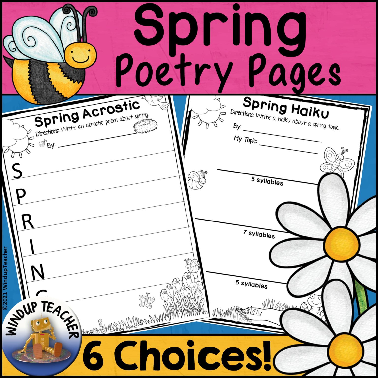 Spring Poetry Activity Sheets - Made By Teachers