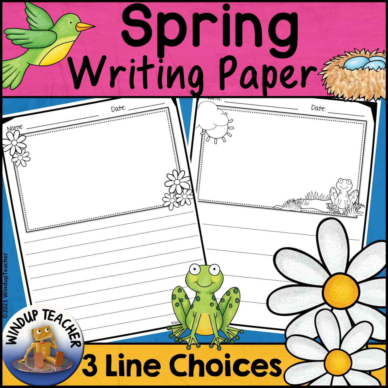 Spring Writing Papers - Made By Teachers