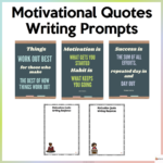 Motivational Quotes Writing Prompts | Made By Teachers