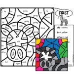 COLOR BY SIGHT WORDS ZOO THEME GR 1-2 | Made By Teachers
