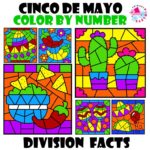 Cinco de Mayo Color by Number Division | Made By Teachers