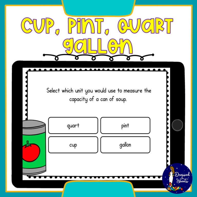 Cup, Pint, Quart, Gallon BOOM Cards | Made By Teachers