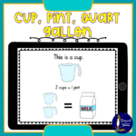Cup, Pint, Quart, Gallon BOOM Cards | Made By Teachers