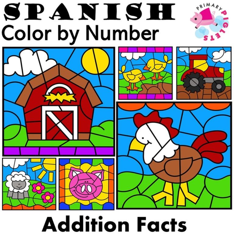 Back to School Color by Number Subtraction to 10 - Made By Teachers