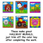 Spanish Color by Number Addition Facts Farm Animal - Made By Teachers