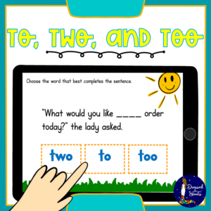 To, Two, Too BOOM Cards | Made By Teachers